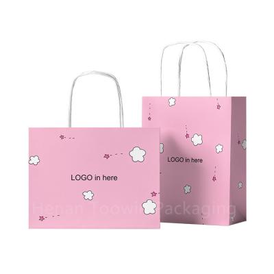 Cina Flexiloop Maniglia carta Kraft Bag regalo con colore personalizzato e stampa Taobao in vendita