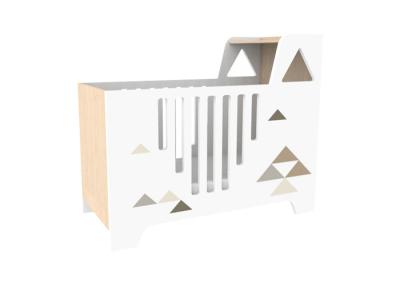 Cina Letto della greppia del bambino di larghezza di lunghezza 67cm di legno di pino 140cm in vendita