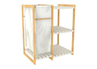 Cina Paniere della lavanderia di lunghezza del MDF 65cm con lo scaffale per la camera da letto in vendita