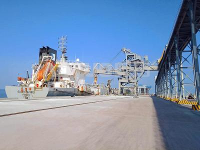 China Q235 Cement Ship Loader For Bulk Cement Carry 3000 - 50000dwt Trial Ship Type for sale