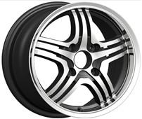 Cina La lega a 14 pollici d'argento leggera spinge con la dimensione 14x6.0 ED il labbro rosso per l'automobile KIN-458 in vendita