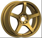 Cina La lega a 17 pollici del cromo dorato spinge con il foro 4/5/8/10 per l'automobile KIN-260 in vendita