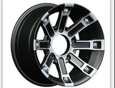 中国 サイズ 16X8.0 の習慣のポーランド人車は 5 穴と車輪を黒くします合金にします 販売のため