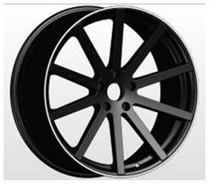 Cina L'automobile a 17 pollici leggera unisce in lega il polacco del nero delle ruote con 5 il foro Kin-1037 in vendita