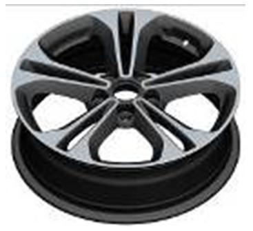 Cina 5 ruote a 17 pollici delle leghe dell'automobile dei fori leggere con 114,3 PCD per HYUNDAI KIN-5208 in vendita