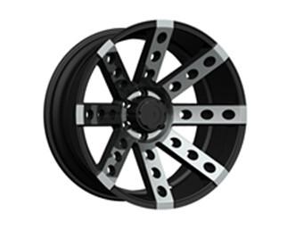 Cina L'automobile di alluminio nera unisce in lega il peso leggero delle ruote, la dimensione 22 x 11 in vendita