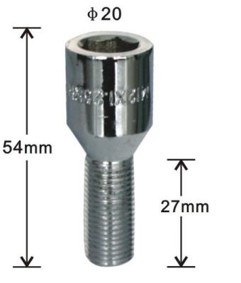 Cina L'automobile unisce in lega gli accessori delle ruote, ruota automatica Bolt 12 * 1,25 della lega in vendita