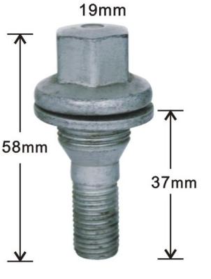 Cina Ruota Bolt della lega automobile/dell'automobile/accessori 12*1.25 di Bolt s in vendita