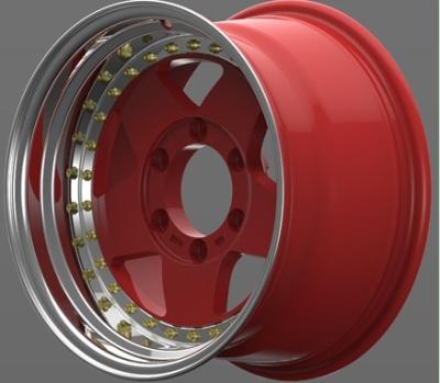 Cina L'automobile unisce in lega le ruote, ruote rosse 15x8.0 16x8.0 20x9.0 KIN-806 della lega del cromo 4x4 in vendita
