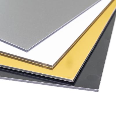 China ALD 8802 silver grey unbreakable core Aluminum composite panel for signage and building materials for sale