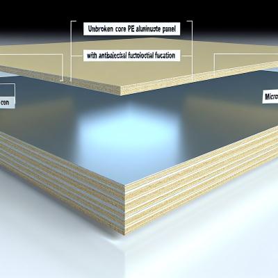 中国 建設用抗菌機能付きPEアルミ複合板 販売のため