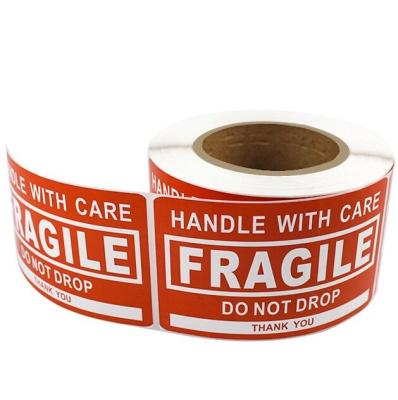 China Adhesive Shipping Handling Label Sticker for sale