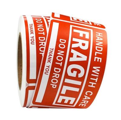 China Adhesive Shipping Handling Label Sticker for sale