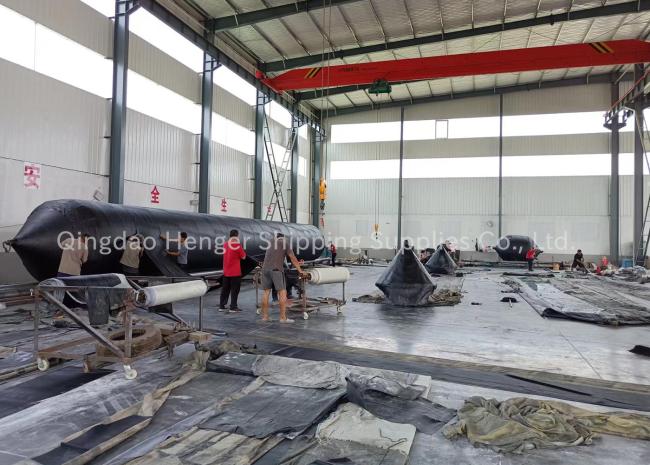 Quality inspection of marine airbags by technician