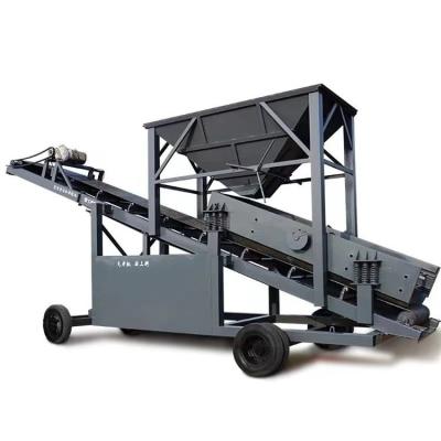 Cina Elevato rendimento di selezione della sabbia Diesel Power Electric Mobile Screening Plant for Soil in vendita