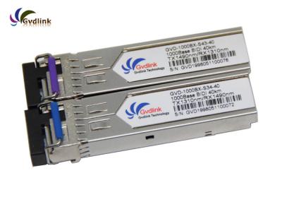 Cina Ricetrasmettitore ottico bidirezionale della fibra del singolo filo di GLC-BX40-D-I in vendita