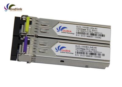 Cina Modulo compatibile del ricetrasmettitore della fibra di GLC-BX80-U-I 1550nm SFP in vendita