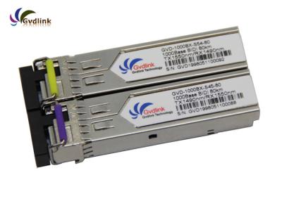 Cina Modulo compatibile del ricetrasmettitore della fibra di GLC-BX80-D-I 80KM SFP in vendita