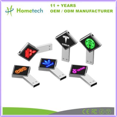 China Verlicht uw logo Perfect Promotie Geschenk Metalen USB Flash Drive met USB 2.0/3.0 interface Te koop
