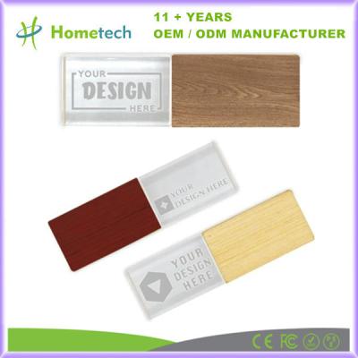 China Elegantes Kristall-USB-Flash-Laufwerk mit Holzfarbe für Hochzeit und Fotografie zu verkaufen