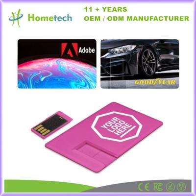 China Op maat gemaakt full color gedrukt visitekaartje USB Flash Drive Plastic Pendrive Populaire reclame geheugenstick Te koop