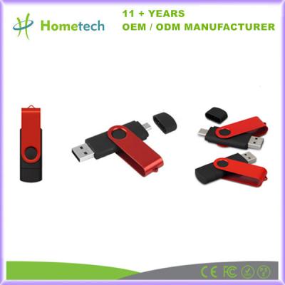 China Schwenkbares USB-C-Flash-Laufwerk 8 GB - 256 GB 2 In 1 OTG USB 3.0-Laufwerk Speicherstick Typ C für Mobiltelefon zu verkaufen