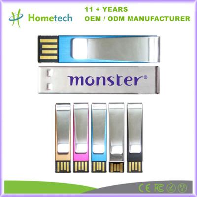 China 2 GB / 4 GB koel papier clip USB stick met snelheid gegevensoverdracht en temperatuurbereik 0-70C Te koop