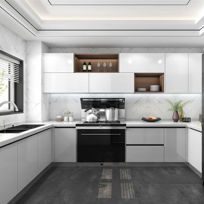 Κίνα Blum Hardware Custom Ιταλικό στυλ Σύγχρονα σχέδια Shaker Επιχρίσματα κουζίνας ντουλάπια προς πώληση