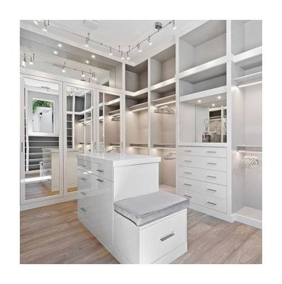 Chine Armoires de chambre à coucher en carton MR HDF à hauteur réglable de style européen avec personnalisation à vendre