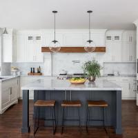 Quality Customized Complete Modern Luxury Shaker Kitchen Cabinet with Quartz Stone Countertop for sale