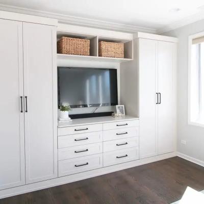 Chine Meubles modernes Armoire en bois Chambre à coucher Armoire intégrée Conçue pour les professionnels à vendre