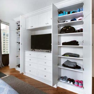 Chine Chambre à coucher personnalisée de style moderne placard résistance à l'humidité pour les appartements de fin à vendre