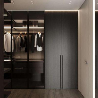 Chine Meilleur Walk In Open Style Armoire blanche en bois stratifiée pour chambre à coucher chambre à coucher Luxe à vendre