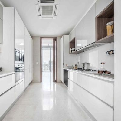Κίνα E1 Σημείο MDF Προσαρμοσμένα ντουλάπια για τοίχους κουζίνας Λάκα Τελεία 3 χρόνια ανθεκτικότητα προς πώληση