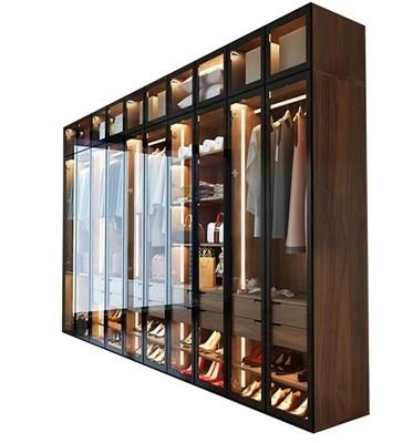 Chine Armoire de chambre à coucher en bois noir Armoire de chambre à coucher italienne à vendre