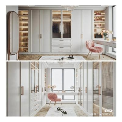 Chine Armoires de rangement en bois massif européennes personnalisées pour les meubles de chambre à coucher à domicile à vendre