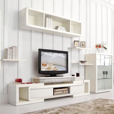 Chine Conception personnalisée acceptée Unité de télévision en bois de luxe contemporain avec cabinet de TV à vendre
