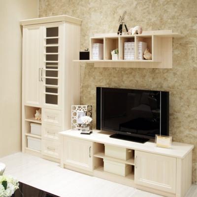 Chine Conception personnalisée acceptée Unité de télévision en bois de luxe contemporain avec cabinet de TV à vendre