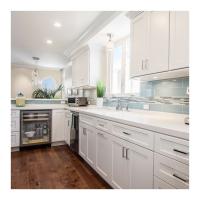 Quality Modern White Shaker Acrylic RTA Kitchen Pantry Cabinet with Magic Corner Design Style for sale