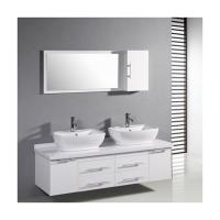 Quality European Style Bathroom Vanity with Handle-Free Design and Customized Color Options for sale