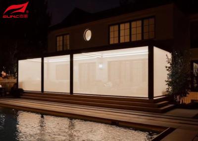 Chine Pergola en aluminium à moteur avec lunettes coulissantes à vendre