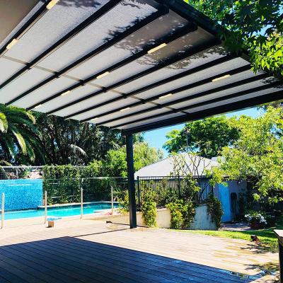 Chine Protection contre la pluie escamotable d'ombre de toit de pergola personnalisable de PVC pour la résidence privée à vendre