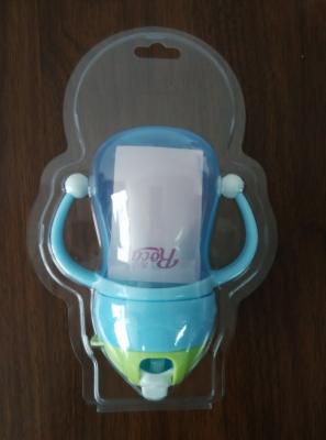 China Customerized clear PET / PVC / APET / GAG / APEG blister clamshell packaging with hanging holes for 280ml baby's bottle for sale