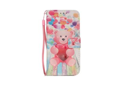 Cina Progettazione personalizzabile dell'orso di Tpu di Samsung Galaxy della cassa protettiva rosa del cuoio in vendita