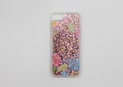 China Schitter Mobiele de Telefoon Rugdekking van PC/van TPU met Bloem/Blad UVdrukdecoratie Te koop