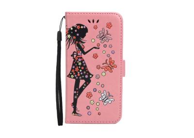 Cina 8 casse del portafoglio del telefono della galassia del cuoio dell'unità di elaborazione di Samsung del vestito dalla ragazza di fiore di colori in vendita