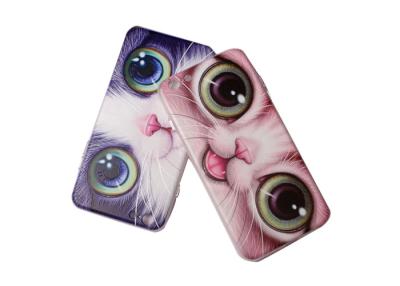 Cina cassa resistente del telefono del gatto 3D del graffio sveglio popolare del fronte per Iphone 6 nessun'impronta digitale in vendita