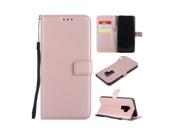China Roze Blauwe Comfortabele van de Houderskickstand van de Leerkaart van de het Foliotik Beschermende de Telefoondekking Te koop