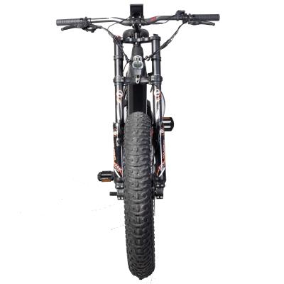 Chine 26 pouces 1000W Moteur à traction moyenne Vélo de montagne électrique en fibre de carbone avec frein à disque à vendre