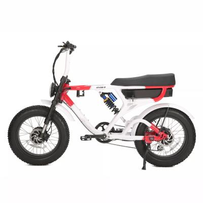 중국 26인치 E바이크 13ah 배터리 용량 중부 서스펜션과 1000W Bafang 듀얼 모터 판매용
